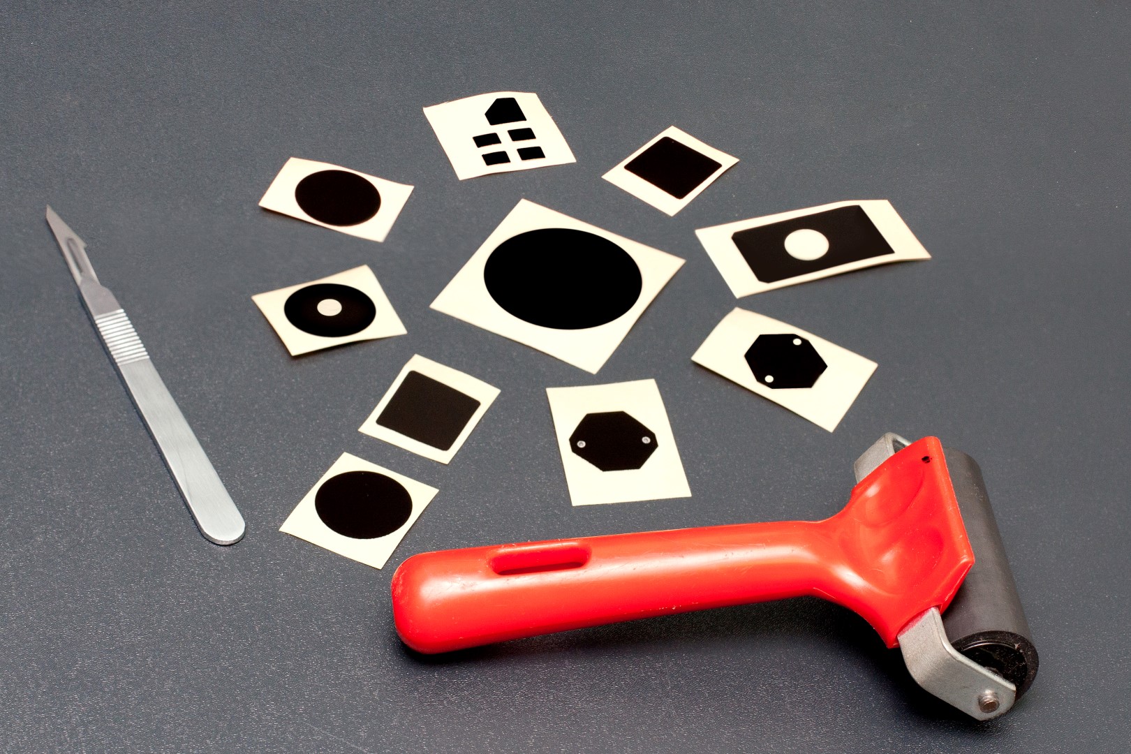 Acktar Black Coatings | Products | Die-Cut Black Coating Labels