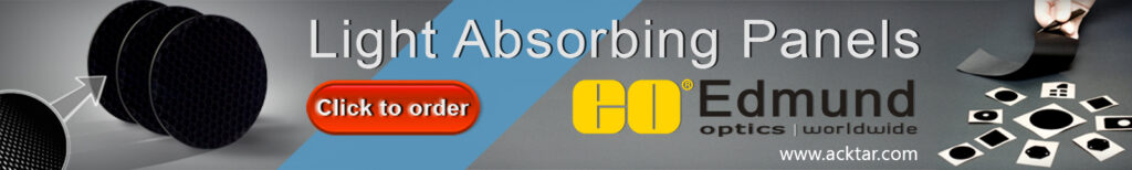 Light Absorbing Panels - Acktar black coating